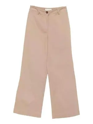 Marc O'polo Organic Cotton Blend Belt-loops Trousers - Green