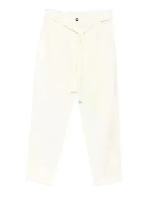 Marc O'polo Belted Tie-waist Trousers - Neutrals
