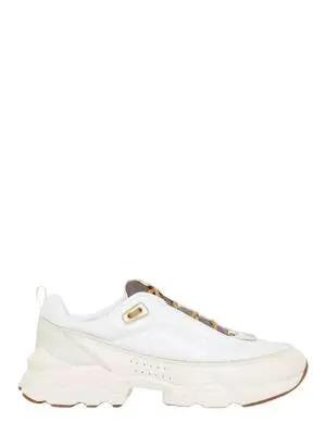 Max Mara Mesh-panelled Chunky-sole Sneakers - White