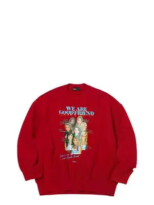 Kolor Graphic-print Distressed Sweatshirt - Red