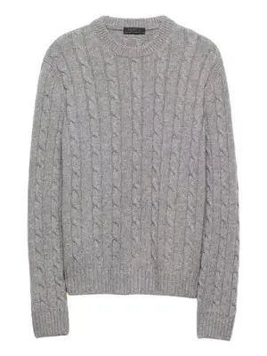 Prada Cashmere Crew-neck Sweater - Grey