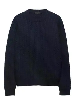 Prada Wool Crew-neck Sweater - Blue