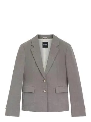 BOSS Mélange-effect Blazer - Grey