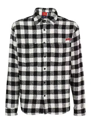 Dickies Checked Patch-pocket Shirt - Black