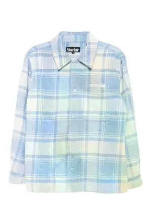 SINCLAIR Checked Shirt Jacket - Blue