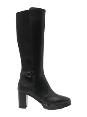 NEROGIARDINI 70mm Block-heel Buckle Boots - Black