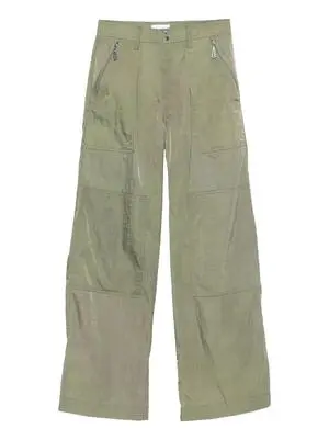 Rabanne Pleated Pocket Trousers - Green