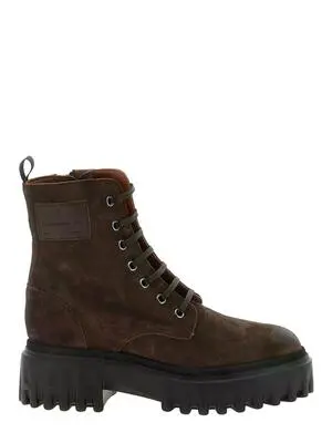 Hogan H700 Lace-up Chunky-sole Boots - Brown