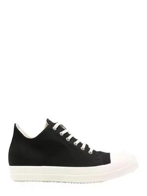 Rick Owens Lace-up Round-toe Sneakers - Black