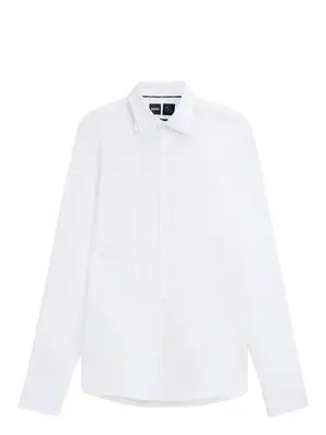 BOSS Long-sleeve Button-cuff Shirt - White