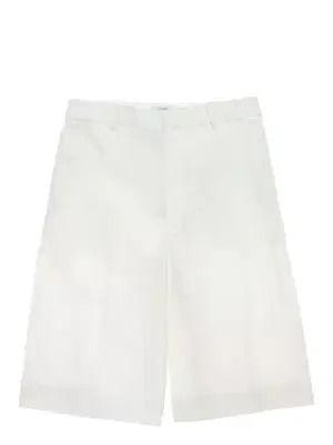 TOTEME Front-crease Tailored Shorts - White