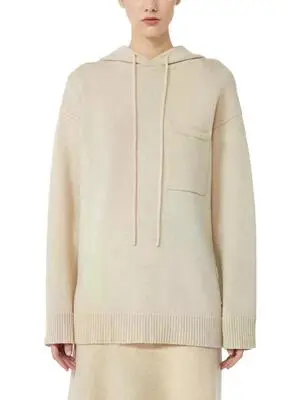 Max Mara Hooded Pocket Sweater - Neutrals