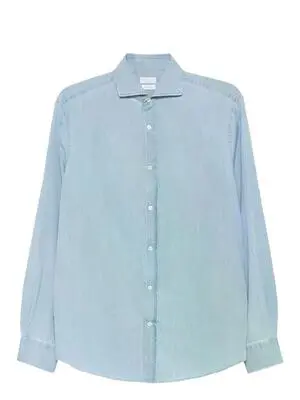 Brunello Cucinelli Denim Long-sleeved Shirt - Blue