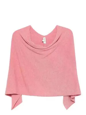 Eric Bompard Cashmere Cowl-neck Poncho - Pink