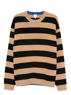 Paul Smith Striped Wool Sweater - Brown