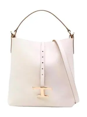 TOD'S T Timeless Mini Bucket Bag - Neutrals