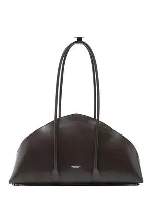 FEDERICO CINA Curved Shoulder Bag - Brown