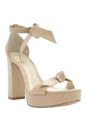ALEXANDRE BIRMAN Mabeleh Ankle Strap Platform Sandal - Beige