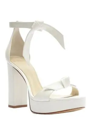 ALEXANDRE BIRMAN Mabeleh Ankle Strap Platform Sandal - White
