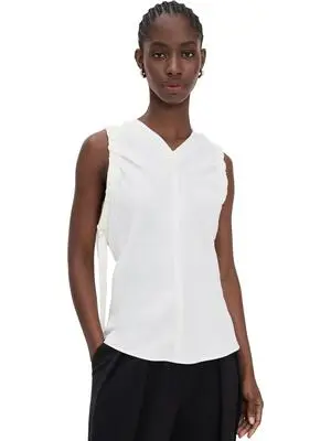 Helmut Lang Ruched Top - Ivory