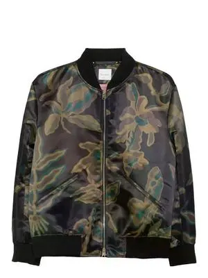 Paul Smith Floral-print Bomber Jacket - Brown