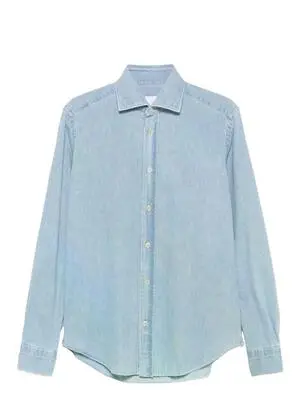 Eleventy Long-sleeve Denim Shirt - Blue