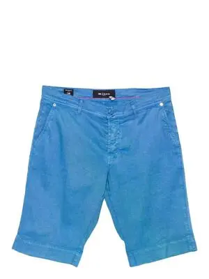 Kiton Cuffed-hem Shorts - Blue
