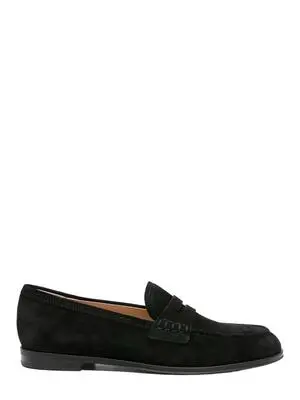 GIANVITO ROSSI Georgie Penny-strap Loafers - Black