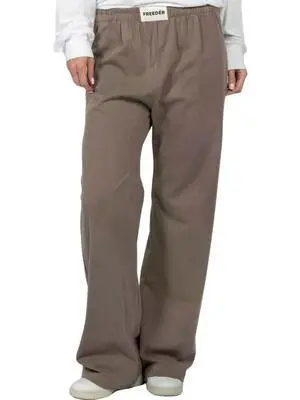 FREEDÉR Elastic-waistband Track Pants - Brown