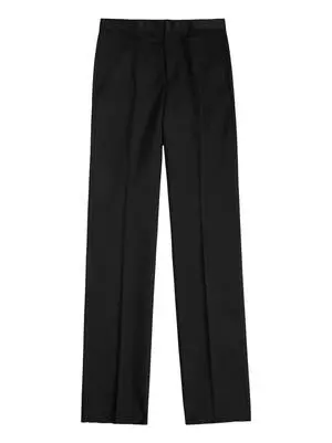 Givenchy Straight-leg Wool-blend Trousers - Black
