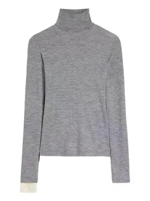 JIL SANDER Wool Layered T-shirt - Grey