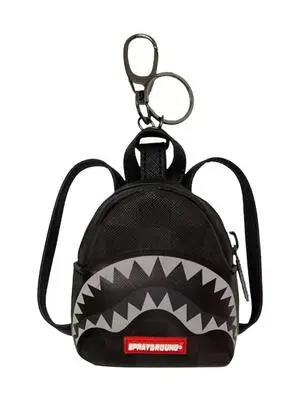 SPRAYGROUND Shark-tooth Backpack Keyring - Black