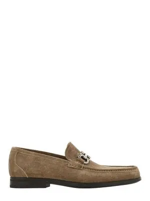 FERRAGAMO Gancini Buckle Loafer Beige