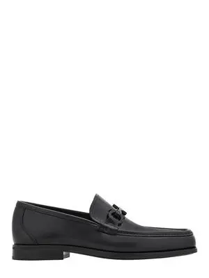 FERRAGAMO Gancini Buckle Loafer Black