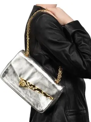 Alexis Bittar Angular Shoulder Bag Silver