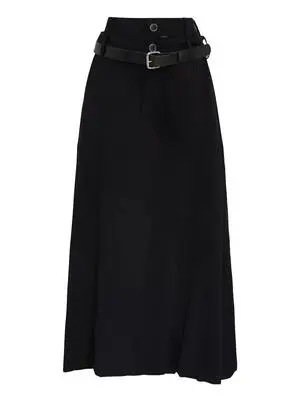 UMA | RAQUEL BLAY Belted Pocket Maxi Skirt