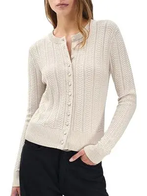 Rag & Bone Francesca Wool-blend Cardigan - Oatmeal