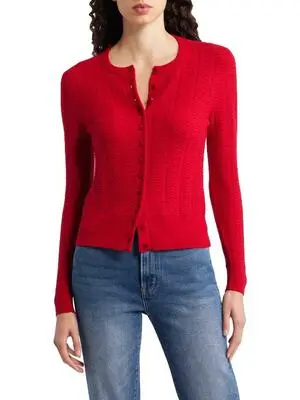 Rag & Bone Francesca Wool-blend Cardigan - Red
