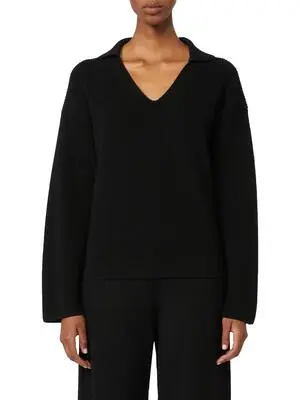 MM BY MAX MARA Acceso Wool Sweater With Collar