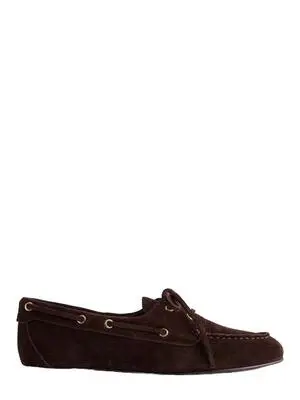 Madewell The Jamie Boat Shoe - Dark Carob