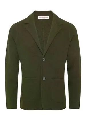 Orlebar Brown Rainer Pique Wool Jacket - Green