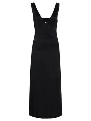 IVY OAK V-Neck Open-Back Midi Dress