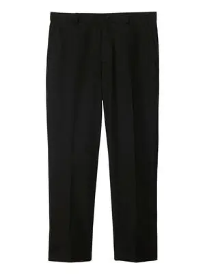 Burberry Cotton Tailored Trousers Black