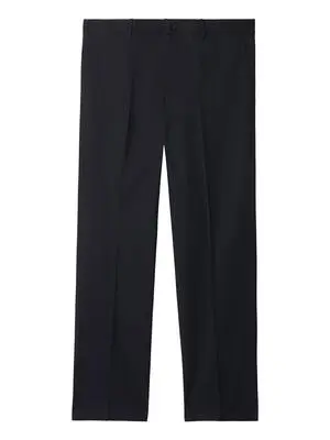 Burberry Cotton Tailored Trousers Navy