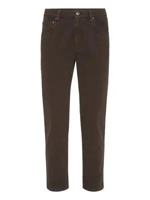 Brunello Cucinelli Monili-detail Jeans - Brown