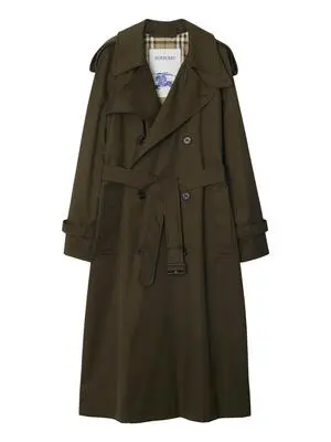 Burberry Castleford Long Trench Coat Brown