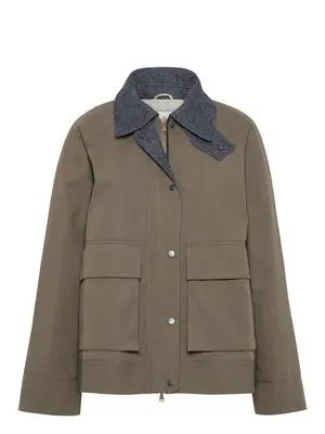 Brunello Cucinelli Canvas Padded Jacket - Brown