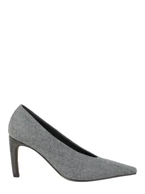 Brunello Cucinelli Water-resistant Virgin Wool Pumps - Grey