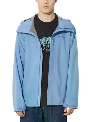 Columbia Hooded Zip-fastening Lightweight Jacket - Blue