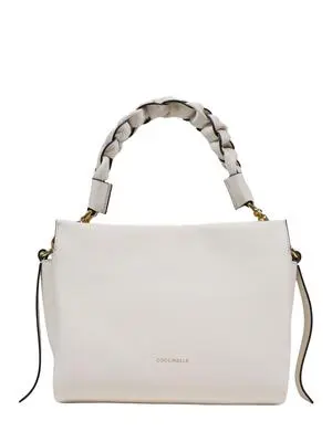 COCCINELLE Braided Handle Mini Bag - Milk